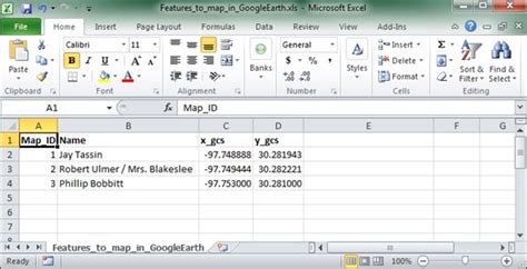How To Map Points From Excel In Google Earth Pro Environmental