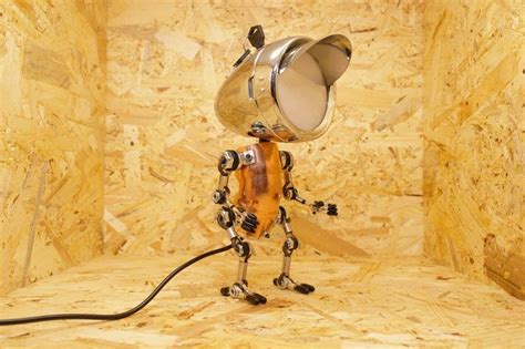 Robot Art Robot Lamp Table Lamp T Robolight Robot Lamp Lamp Iron Lighting