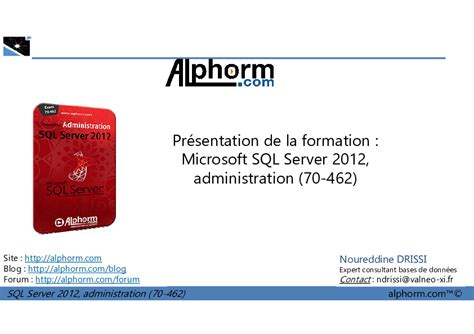 Cours Administration De Sql Server 2012 Coursinfopdfcom