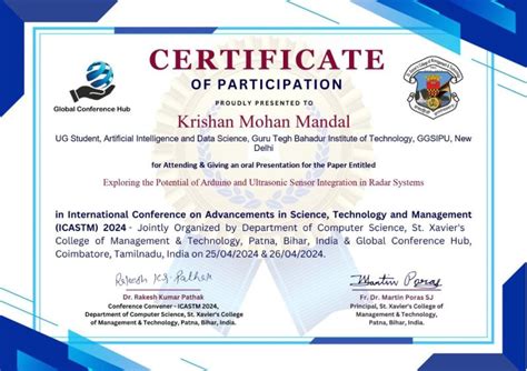 krishan mohan mandal on linkedin icastm2024 research science
