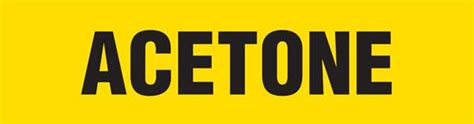 Acetone Labels