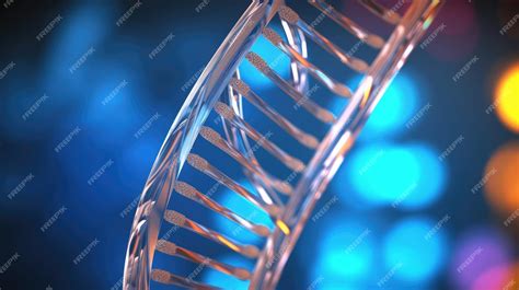 Premium Photo Mutated Dna Structure Dna Helix Enlarged Model In Bright Colors And Spots Dna