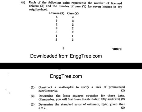 Ii Each Of The Following Pairs Represents The Number Of Licensed Driver