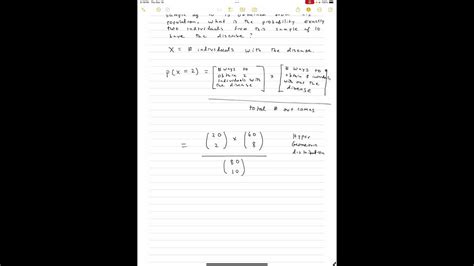Hypergeometric Distribution Density Heuristic Youtube