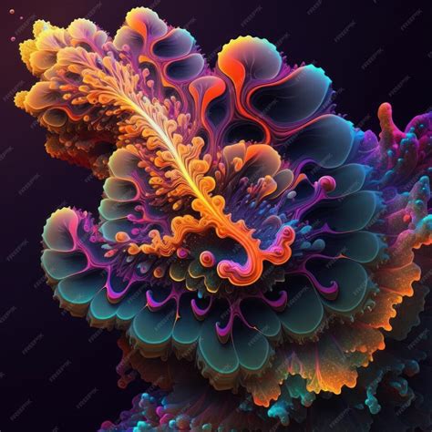 Premium Photo Abstract Fractal Computer Generated Composition With Various Geometrical Shapes