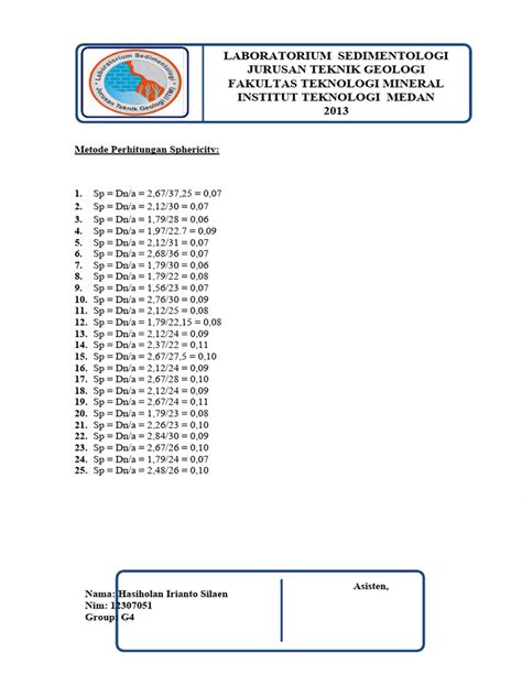 method perhitungan sphericity pdf