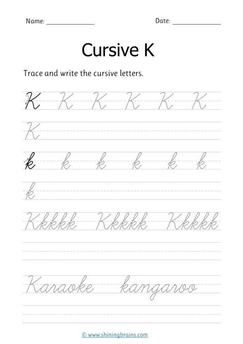 Cursive B Free Cursive Writing Worksheet For Small And Capital C Practice
