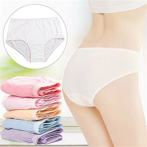 여성용 일회용 코튼 속옷 임산부 팬티 산후 속옷 여행용 일회용 여성 팬티 Aliexpress