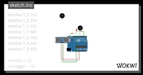 Distance Detector Wokwi Esp32 Stm32 Arduino Simulator