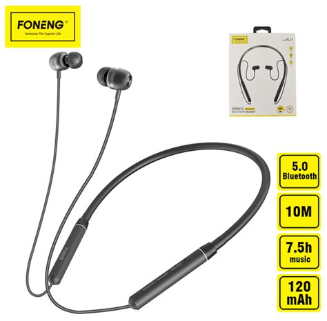 Беспроводные наушники на шею FONENG Silicom Rober Neckband BL31 купить ...