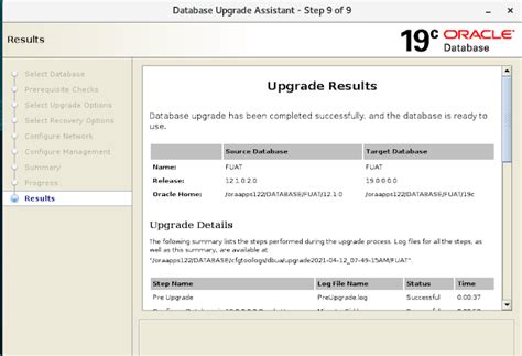 Upgrading An Oracle Ebs 12210 Database From 12c To 19c Latest Updated