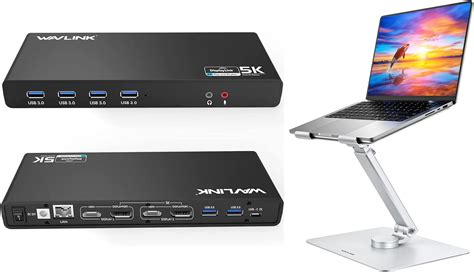 Amazon Com Usb C Docking Station And Laptop Stand Bundle Electronics