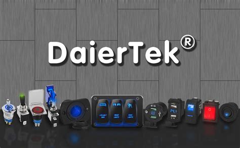 Daiertek Led Light Bar Switch Panel 3 Gang Rocker Switch Panel 12v Toggle Switch