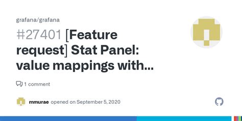 Feature Request Stat Panel Value Mappings With Variable Issue