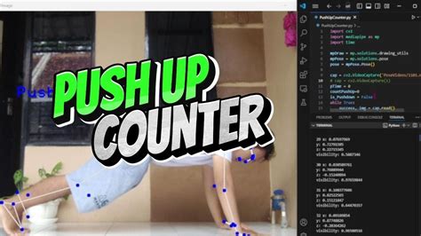 Build Your Own Push Up Counter Assistant Using Opencv Media Pipe And Python Youtube