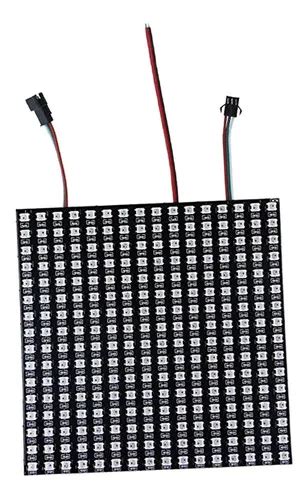 Panel De Matriz De Píxeles Led Ws2812b Iluminación Rgb Meses Sin Intereses