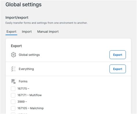 Importexport Eightshift Development Kit