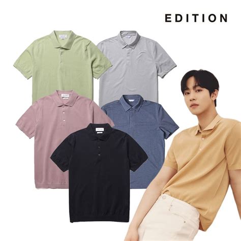에디션 스파쿨링 반팔 티에리 니트아이스 쿨 반팔 카라 티셔츠 13종 티몬