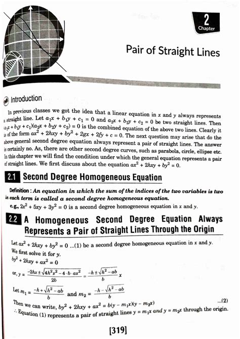 Pair Of Straight Lines Analytical Geometry Of Two Dimensions Calcutta University Studocu
