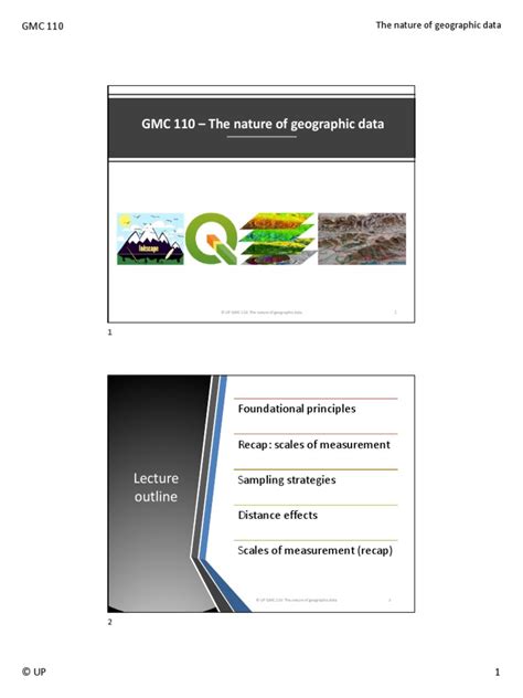 51 Gmc110 The Nature Of Geographic Data Pdf Level Of Measurement