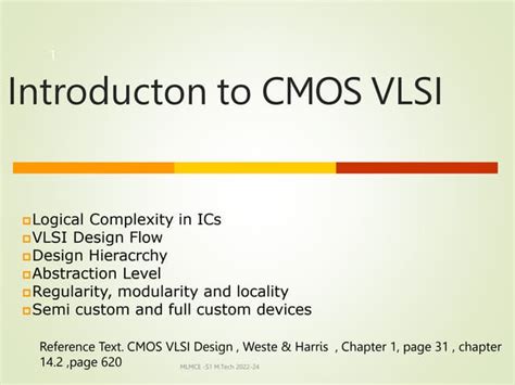 Introduction To Cmos Vlsi Pptx