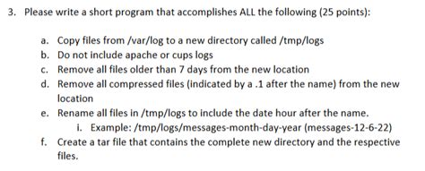 Solved 3 Please Write A Short Program That Accomplishes All