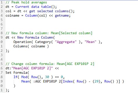 solved using variables in column formulas jmp user community
