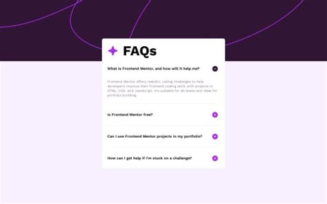 Frontend Mentor Faq Accordion In Angular And Tailwindcss Coding Challenge Solution