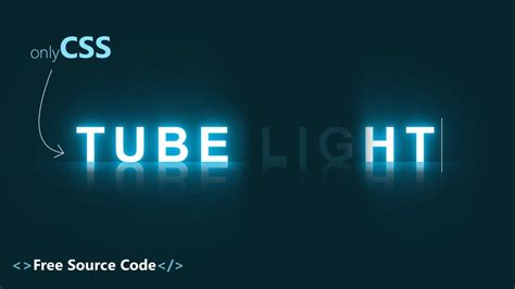 Illuminate Your Text Tubelight Text Animation Html And Css Web Design