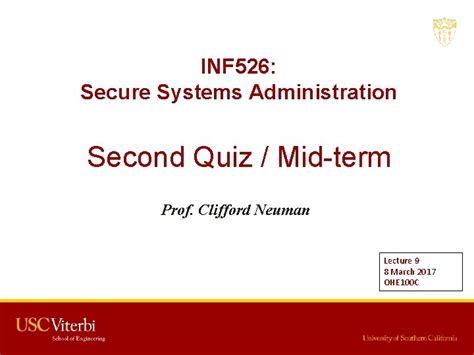 Inf 526 Secure Systems Administration Second Quiz Midterm