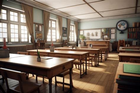 Premium Ai Image Class Room