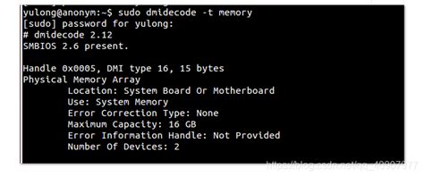 使用dmidecode查看服务器的内存条使用情况dmidecode T Memory Csdn博客