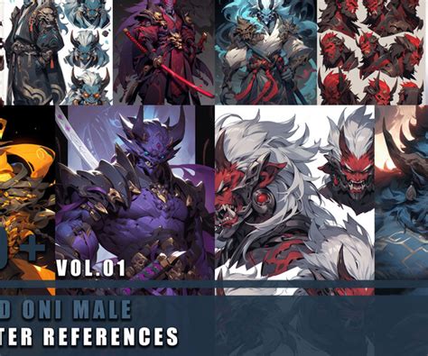 Artstation 380 Stylized Oni Male Character References Vol01