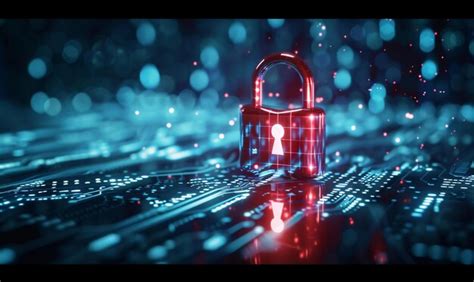 A Padlock With A Red Padlock On It And A Red Background Premium Ai