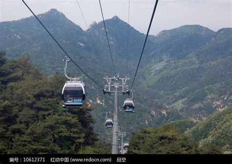 乘坐泰山索道观光旅游高清图片下载 红动中国