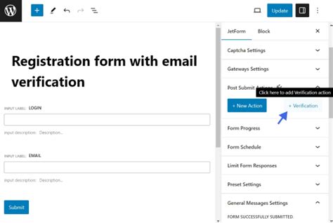 Setting Up Email Verification — Jetformbuilder Crocoblock