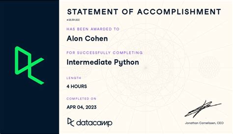 Alon Cohen On Linkedin Datacamp Python Dataanalysis Datascience