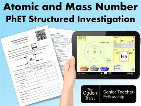 Atomic And Mass Number Phet Structured Investigation Teaching Resources