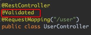 Springboot Validate Javax Validation