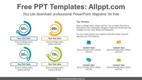 Icon Doughnut Charts PowerPoint Diagram Powerpoint And Google Slides Saveslides Templates