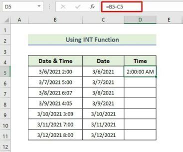 How To Separate Date And Time In Excel Split Date Time Cell Value Earn Excel