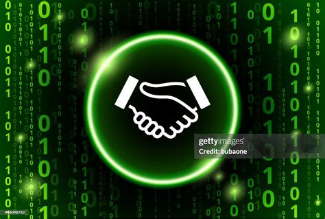 Handshake Binary Code Vector Pattern Background High Res Vector Graphic Getty Images