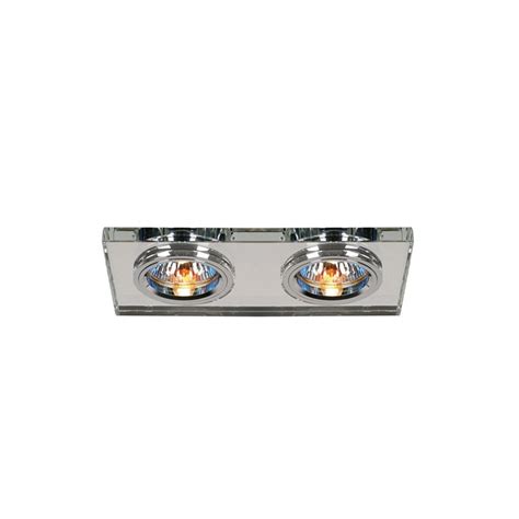 Diyas Il30807ch Rectangular Crystal Recessed Downlight Wt Lighting