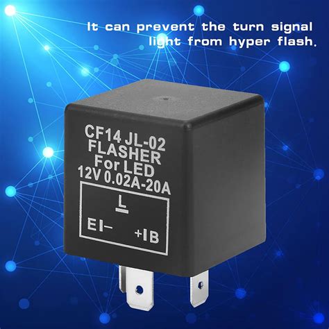 Buy Led Flasher Relay 12v Cf14 Led Flasher Relay Led Relay Flasher Jl 02 3 Pin Electronic