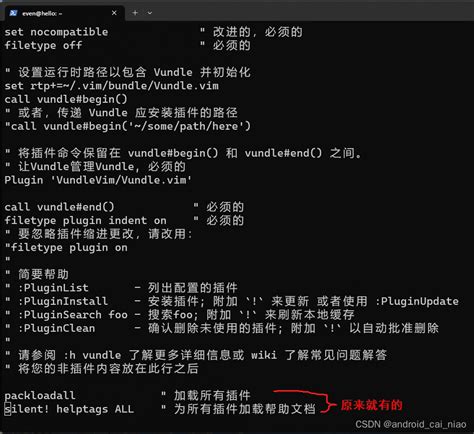 vim的插件管理器之vundle vundle安装插件 csdn博客