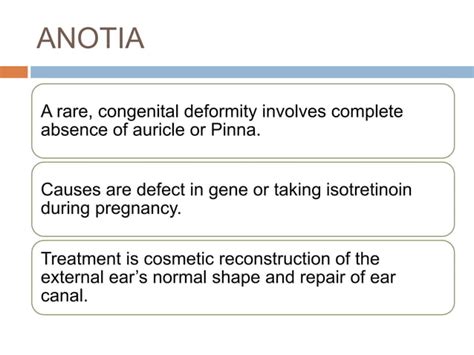 Congenital Ear Deformities Pptx Pregnancy Reproductive Health