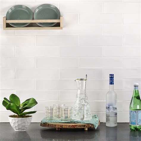 Bayou White 3x12 Matte Ceramic Subway Wall Tile Ceramic Subway Tile