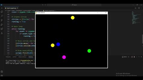 How To Make A Circle Collision Game Using Python And Pygame Youtube