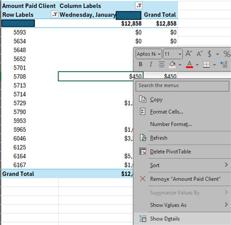 Solved Pbi Analyze With Excel Pivot Table Show Detail Is Microsoft Fabric Community