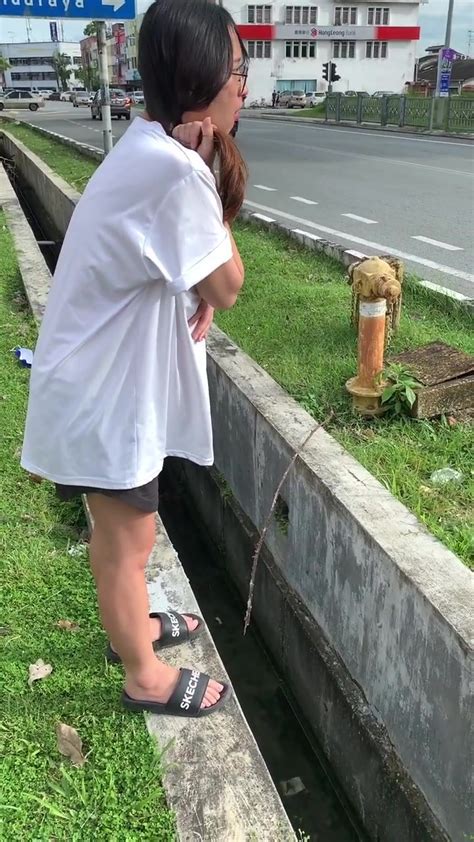 Pregnant Chinese Girl Vomiting
